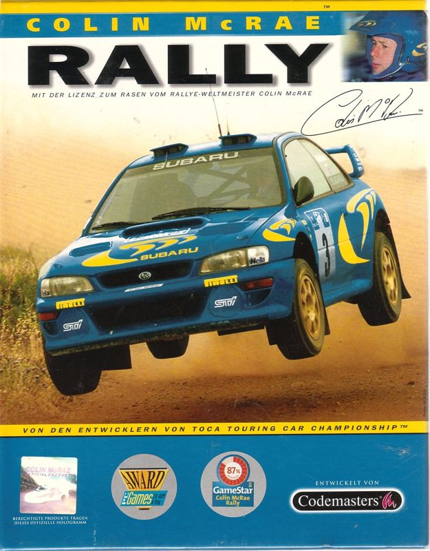 Colin McRae Rally cover or packaging material - MobyGames