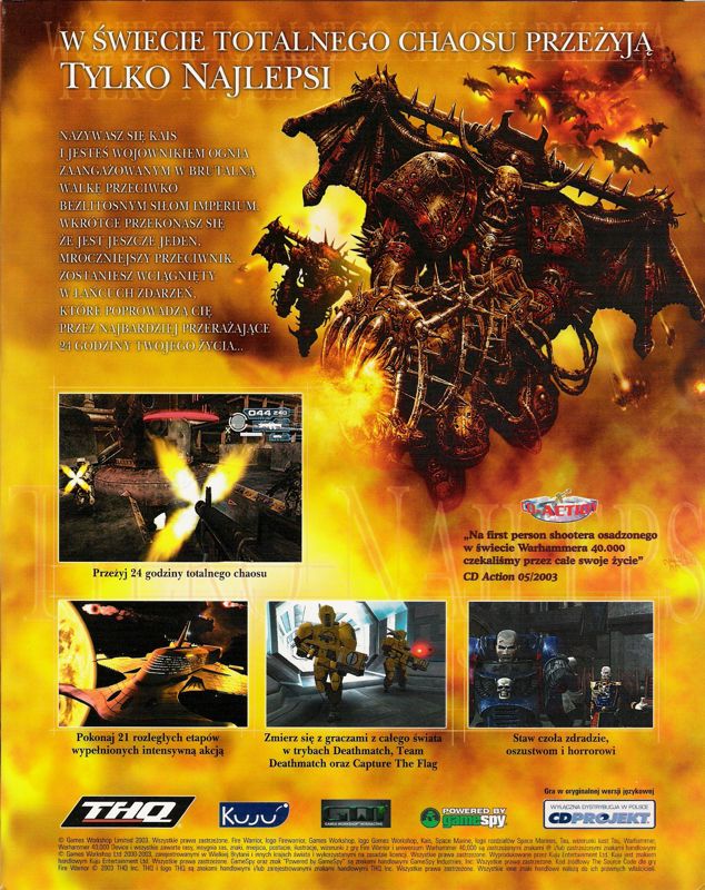 Warhammer 40,000: Fire Warrior cover or packaging material - MobyGames