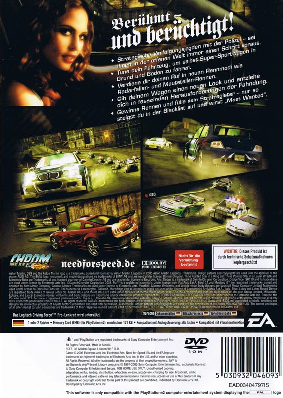 Need for Speed: Most Wanted cover or packaging material - MobyGames