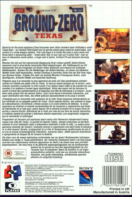 Ground Zero Texas cover or packaging material - MobyGames