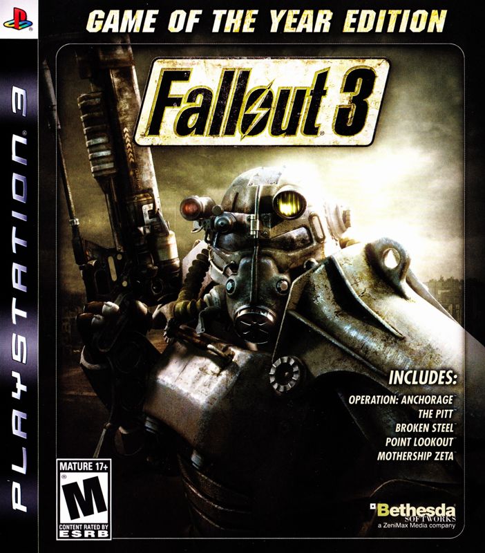 Fallout 3: Game of the Year Edition cover or packaging material - MobyGames