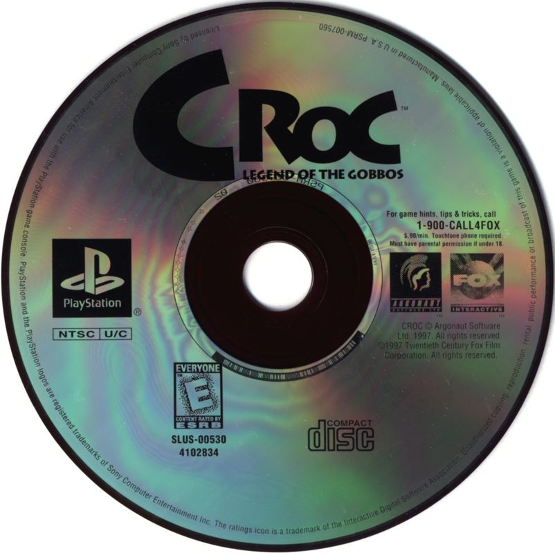 Croc: Legend of the Gobbos cover or packaging material - MobyGames
