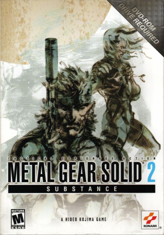 Metal Gear Solid 2: Substance cover or packaging material - MobyGames