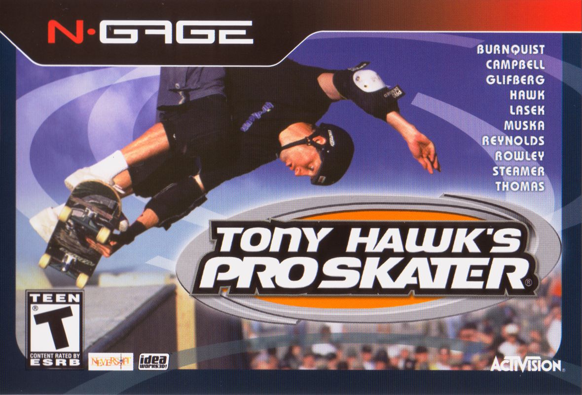 Tony Hawk's Pro Skater cover or packaging material - MobyGames