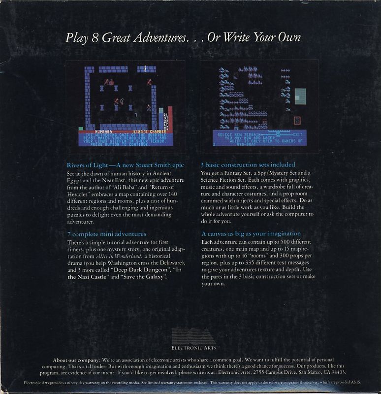 Stuart Smith's Adventure Construction Set cover or packaging material - MobyGames