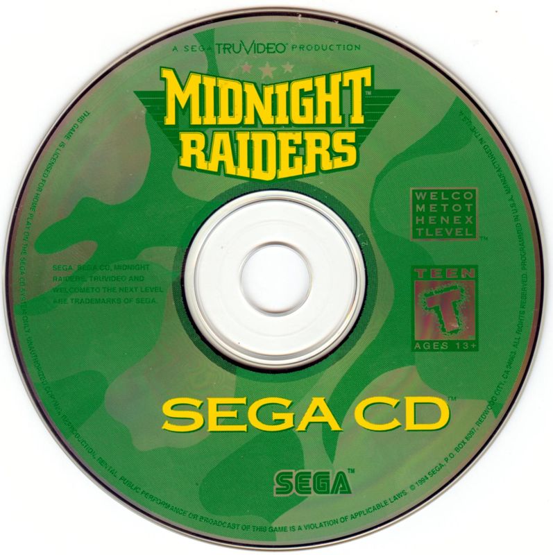 Midnight Raiders cover or packaging material - MobyGames