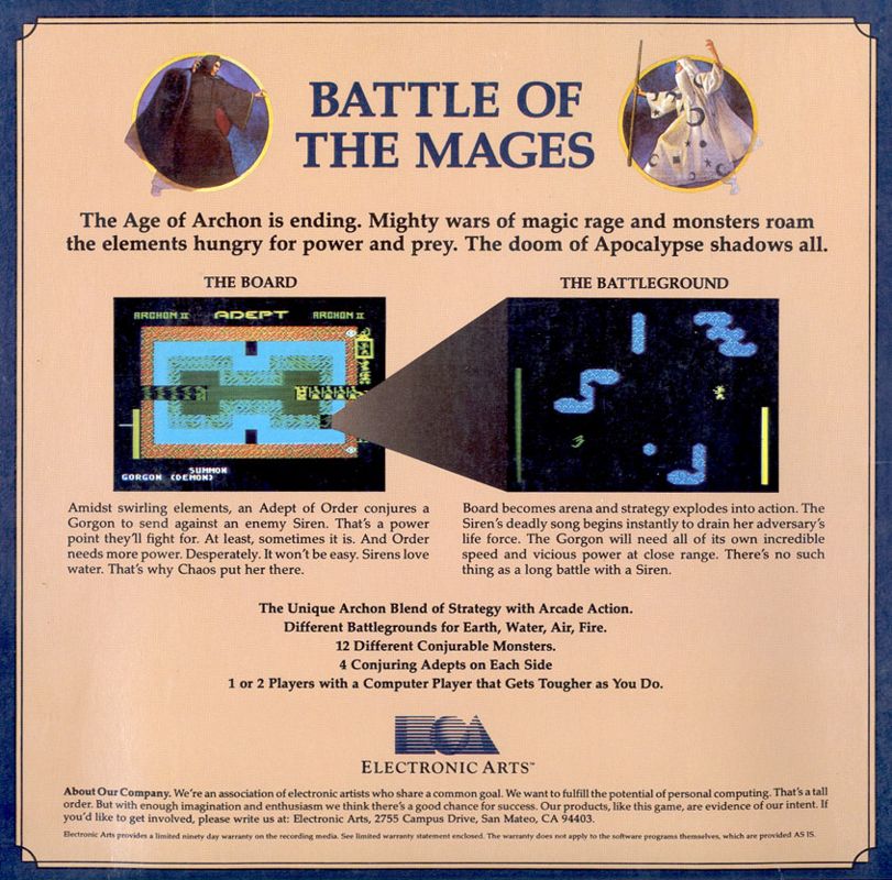 Archon II: Adept cover or packaging material - MobyGames