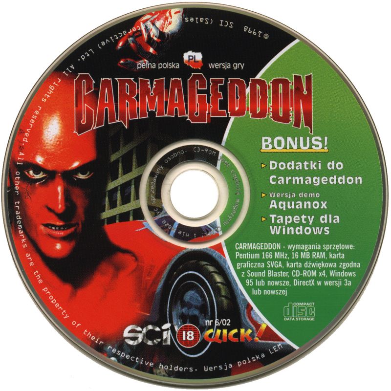 Carmageddon cover or packaging material - MobyGames