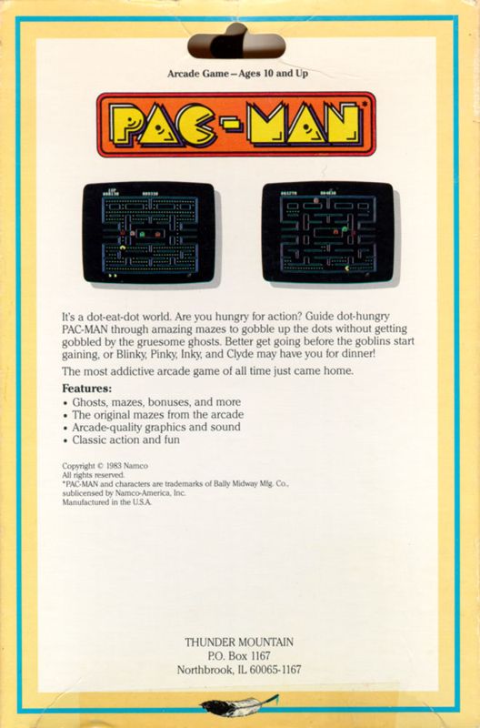 Pac-Man cover or packaging material - MobyGames