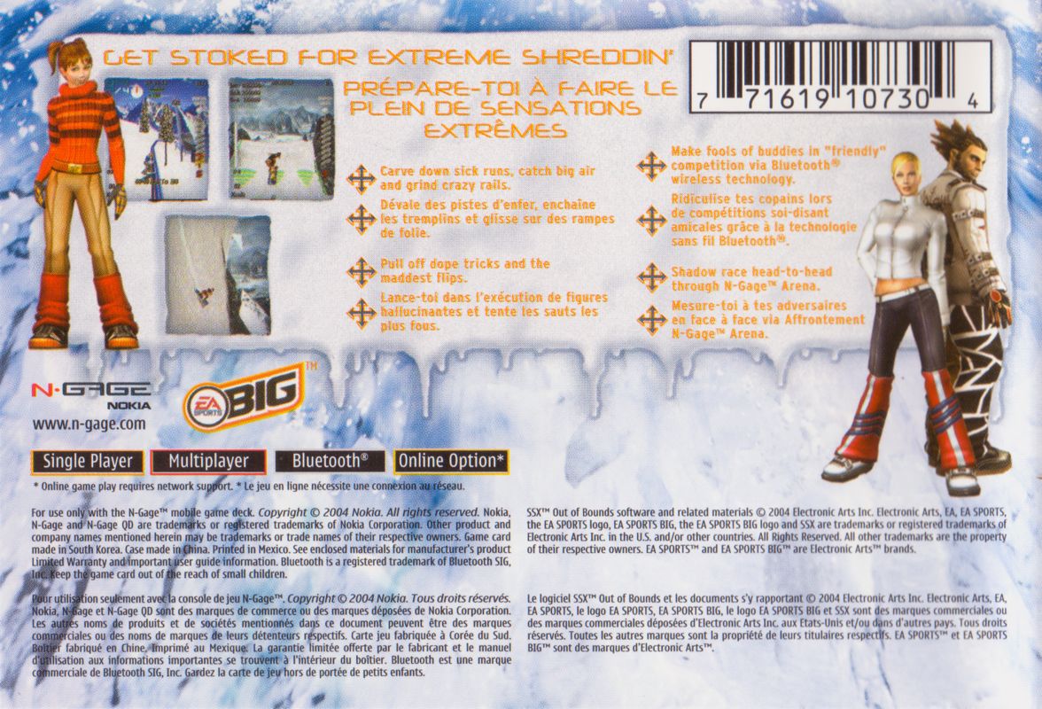 SSX: Out of Bounds cover or packaging material - MobyGames