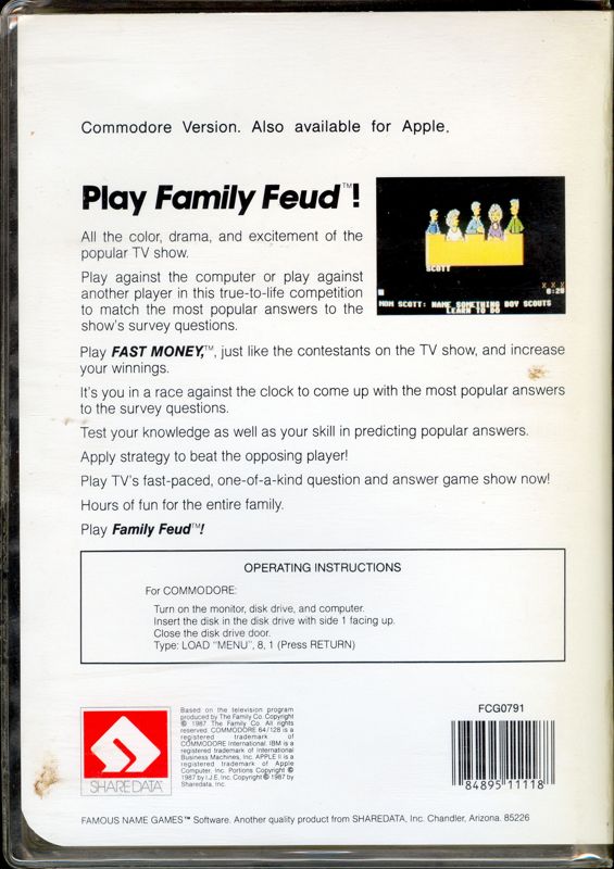 Family Feud cover or packaging material - MobyGames