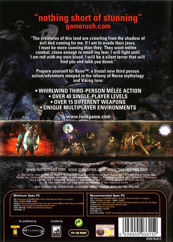 Rune cover or packaging material - MobyGames