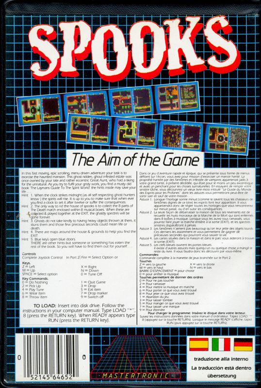 Spooks cover or packaging material - MobyGames