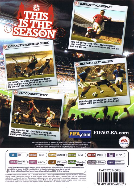FIFA Soccer 07 cover or packaging material - MobyGames