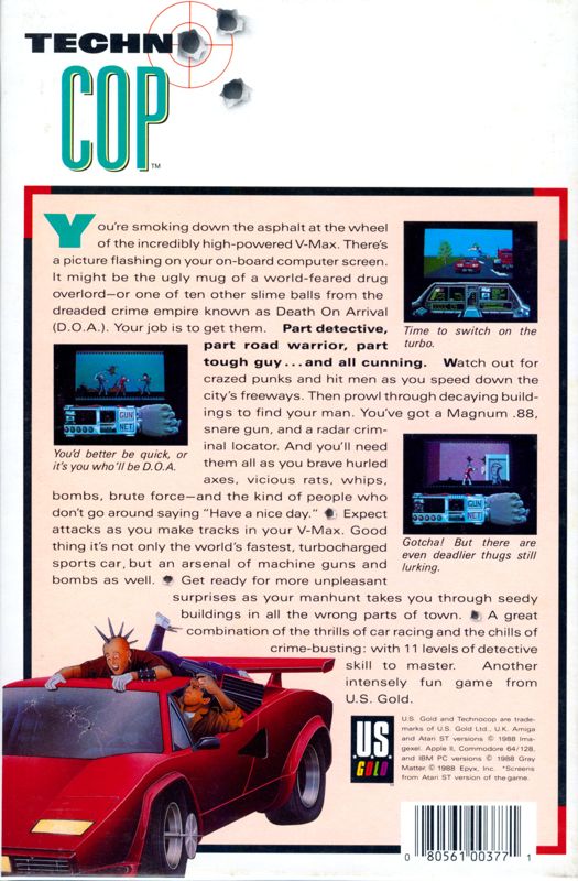 Techno Cop cover or packaging material - MobyGames