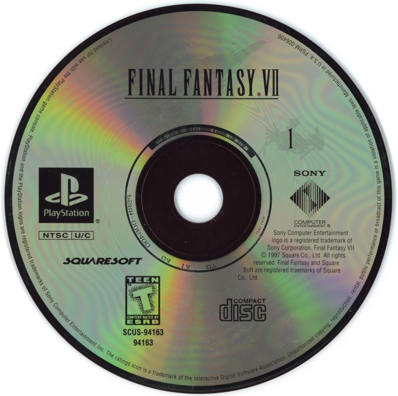 Final Fantasy VII cover or packaging material - MobyGames