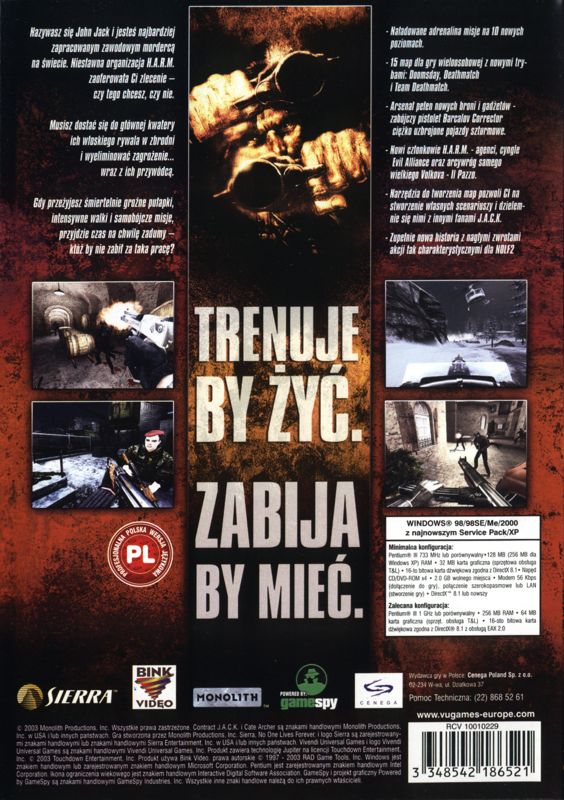 Contract J.A.C.K. cover or packaging material - MobyGames