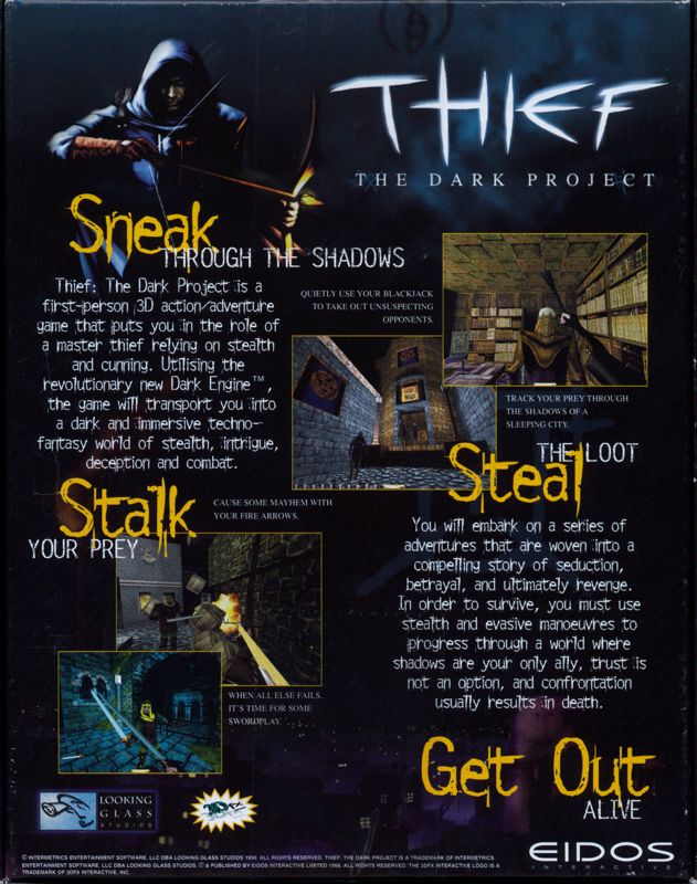Thief: The Dark Project cover or packaging material - MobyGames