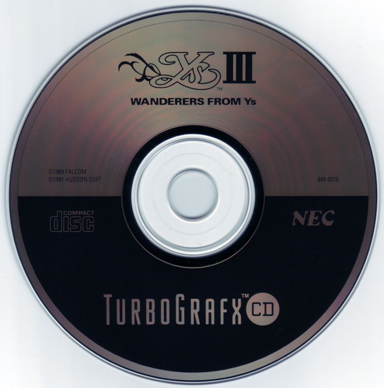 Ys III: Wanderers from Ys cover or packaging material - MobyGames