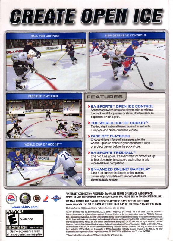 NHL 2005 cover or packaging material - MobyGames