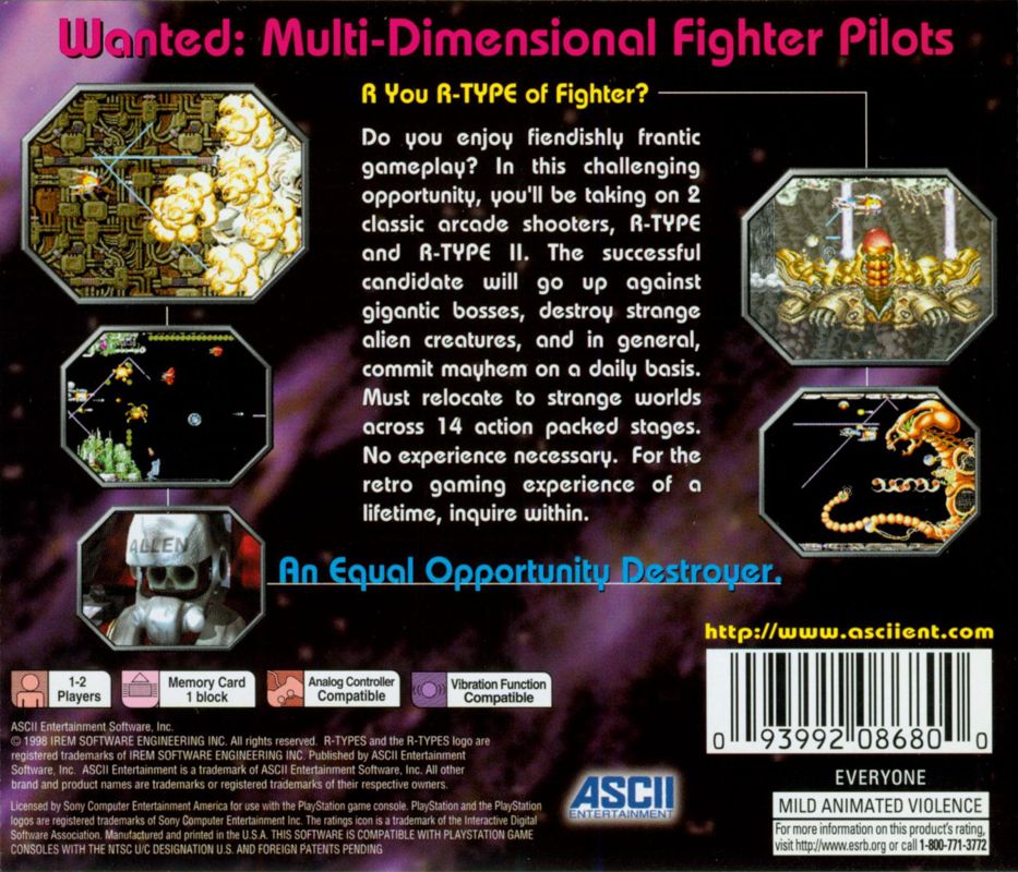 R-Types cover or packaging material - MobyGames