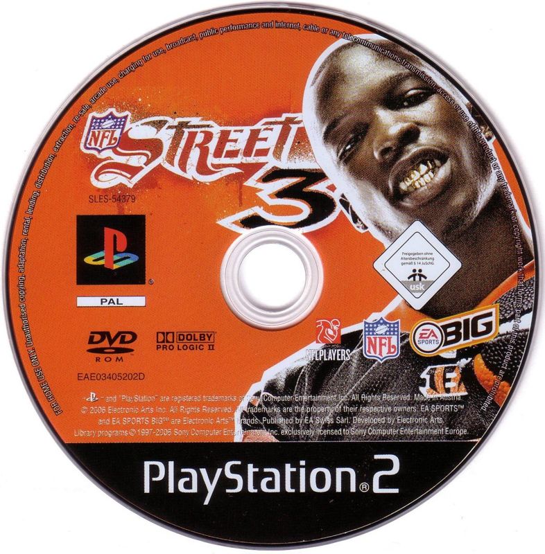 NFL Street 3 cover or packaging material - MobyGames