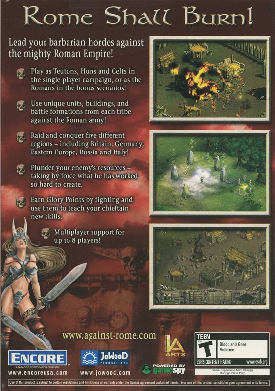 Against Rome cover or packaging material - MobyGames