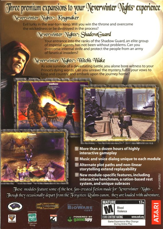 Neverwinter Nights: Kingmaker cover or packaging material - MobyGames