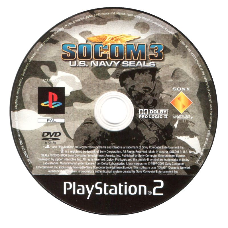 SOCOM 3: U.S. Navy SEALs cover or packaging material - MobyGames