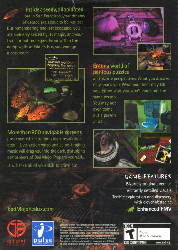 Bad Mojo: Redux cover or packaging material - MobyGames