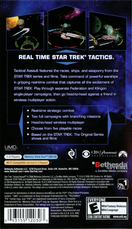 Star Trek: Tactical Assault cover or packaging material - MobyGames