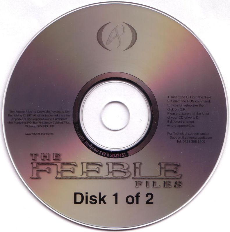 The Feeble Files cover or packaging material - MobyGames