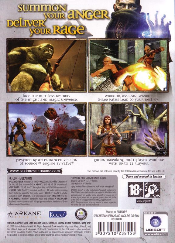 Dark Messiah: Might and Magic cover or packaging material - MobyGames