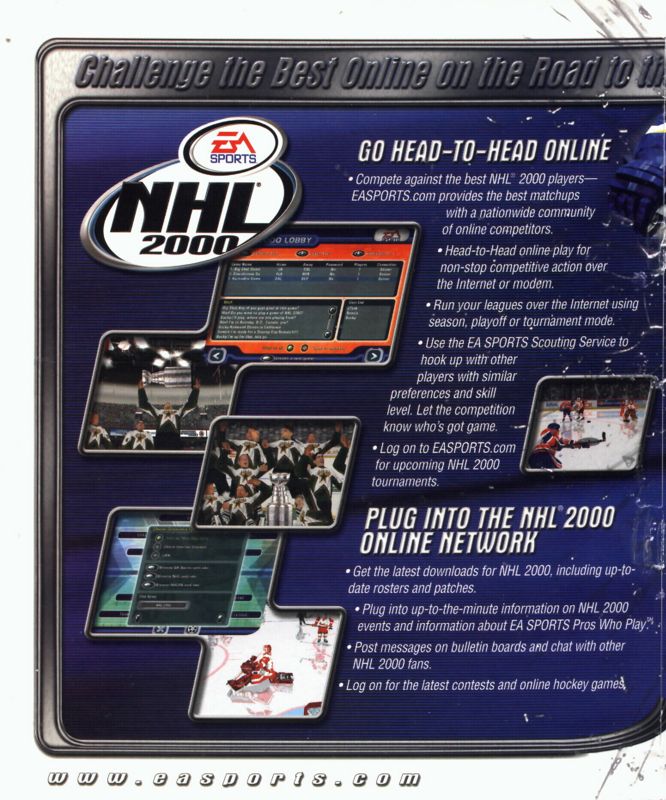 NHL 2000 cover or packaging material - MobyGames