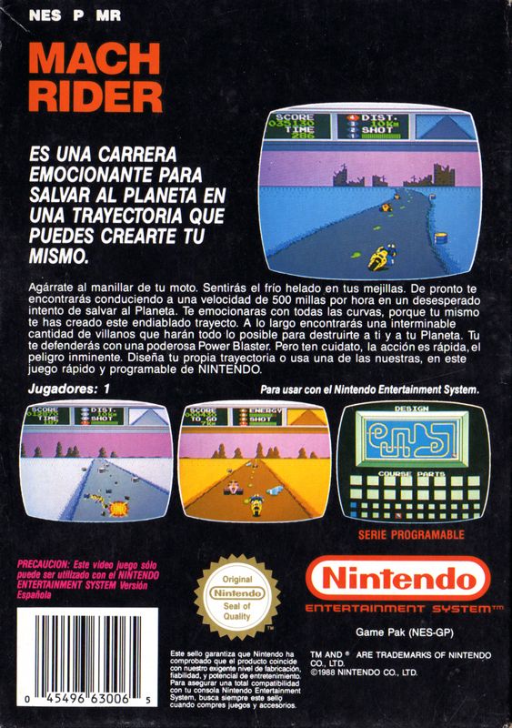 Mach Rider cover or packaging material - MobyGames