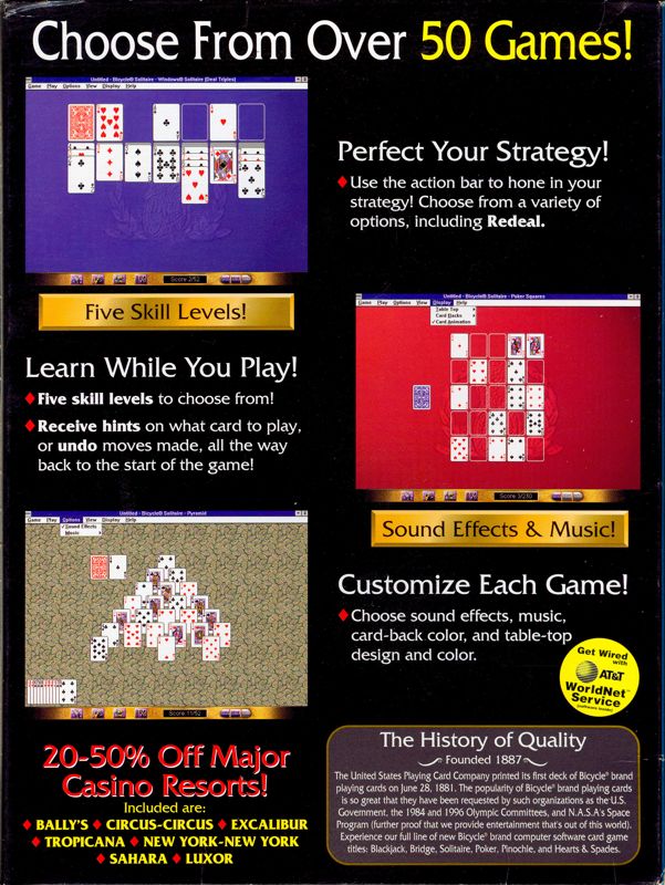 Bicycle Solitaire cover or packaging material - MobyGames