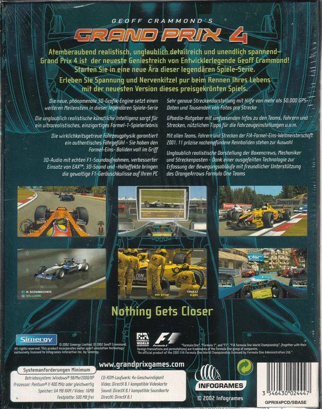 Grand Prix 4 cover or packaging material - MobyGames