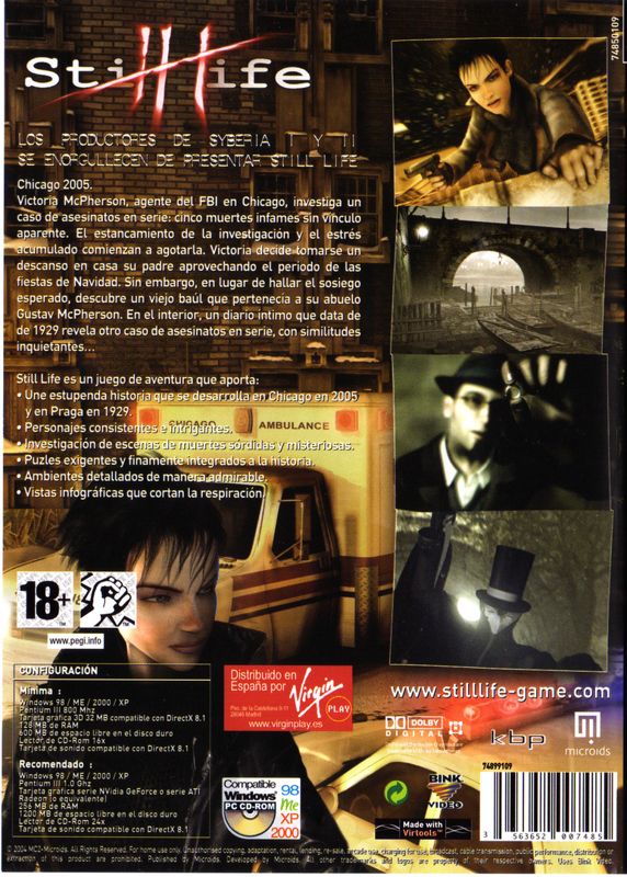 Still Life cover or packaging material - MobyGames