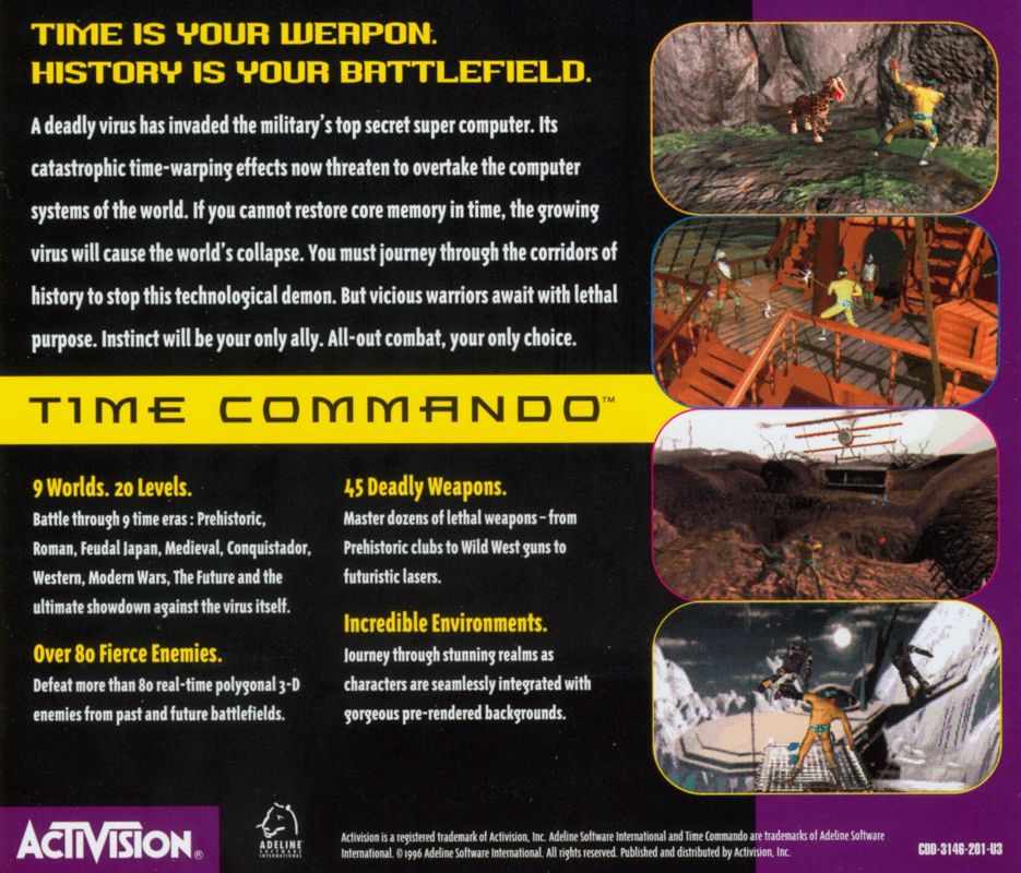 Time Commando cover or packaging material - MobyGames