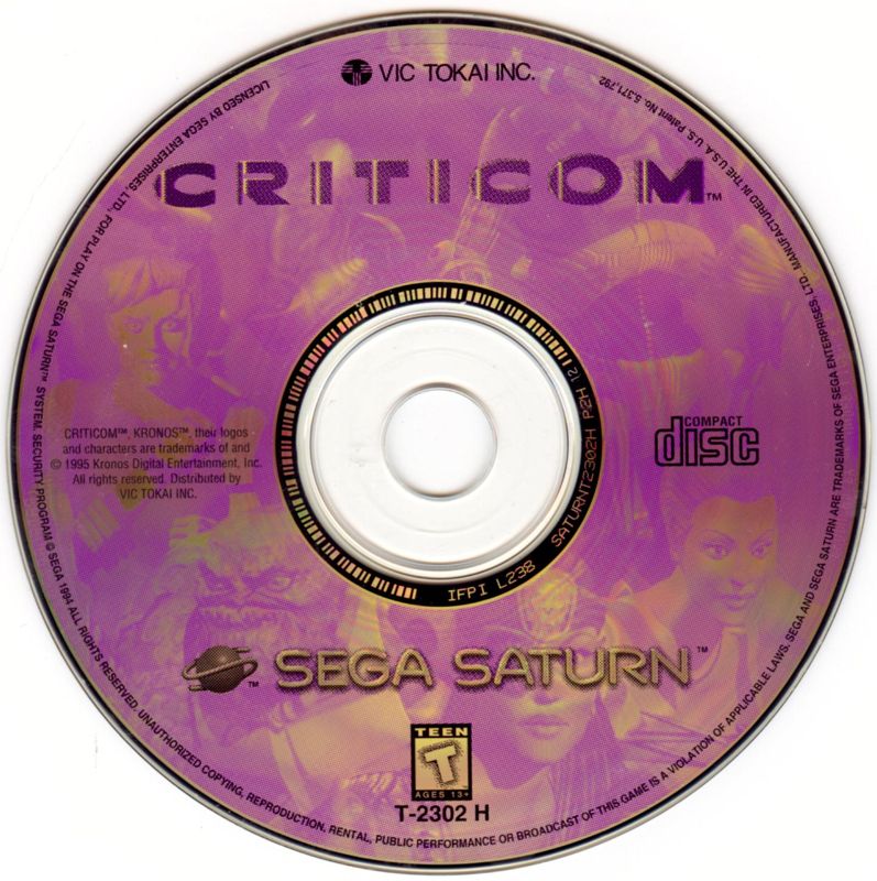 Criticom cover or packaging material - MobyGames