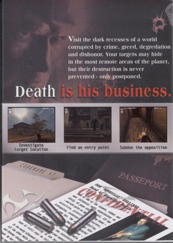 Hitman 2: Silent Assassin cover or packaging material - MobyGames