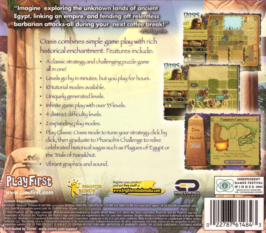 Oasis cover or packaging material - MobyGames