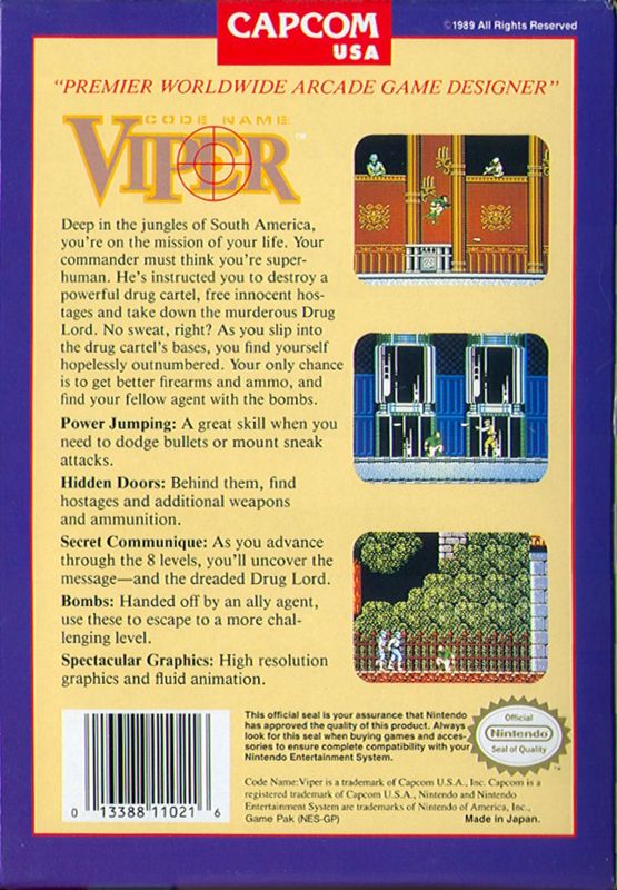Code Name: Viper cover or packaging material - MobyGames