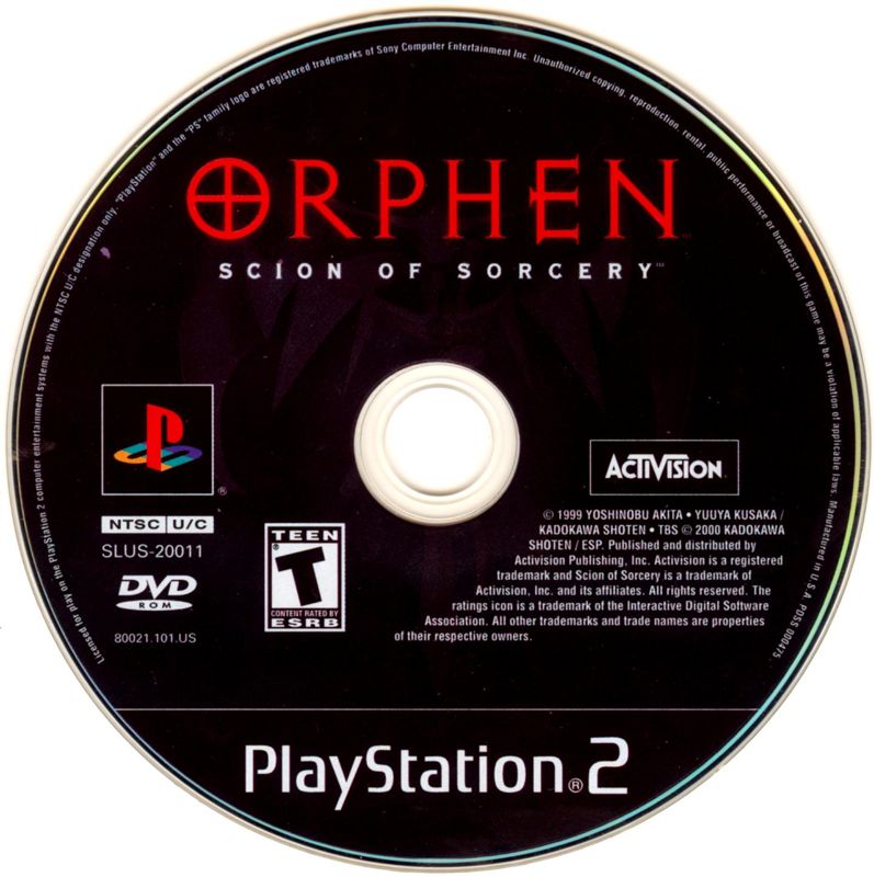 Orphen: Scion of Sorcery cover or packaging material - MobyGames