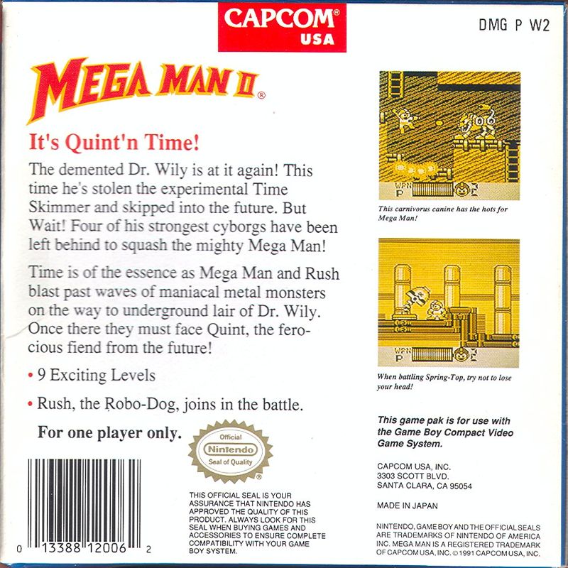 Mega Man II cover or packaging material - MobyGames
