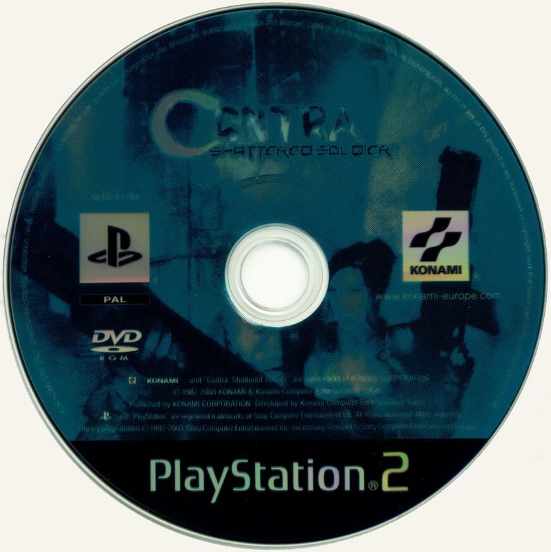 Contra: Shattered Soldier cover or packaging material - MobyGames