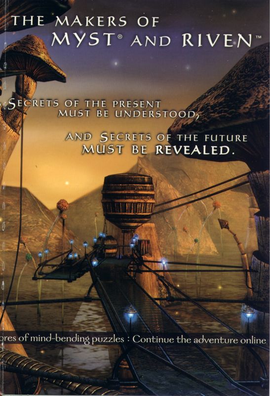 Uru: Ages Beyond Myst cover or packaging material - MobyGames