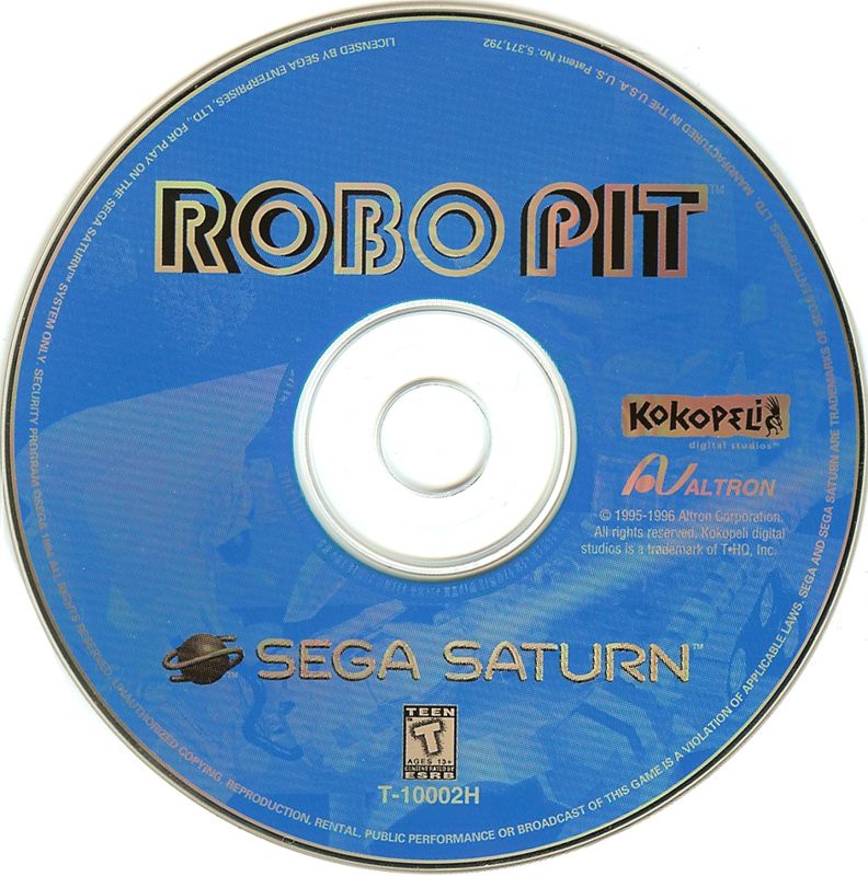 Robo Pit cover or packaging material - MobyGames