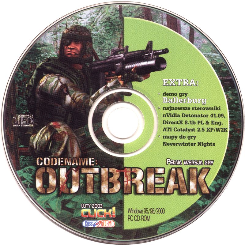 Codename: Outbreak cover or packaging material - MobyGames