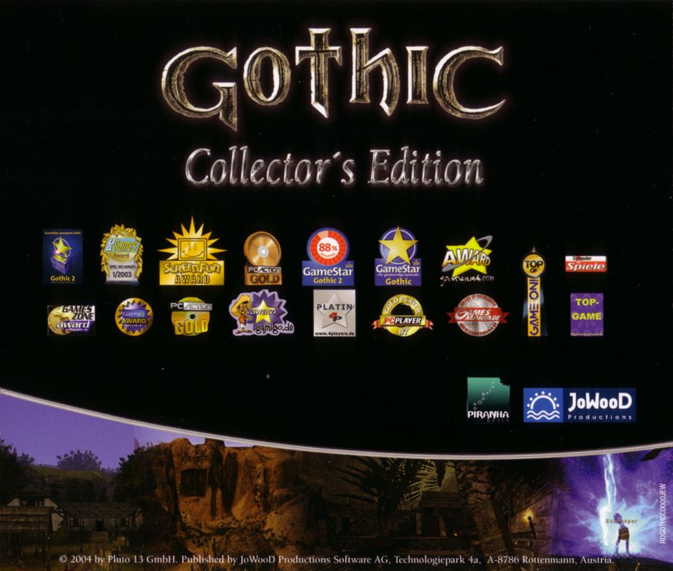 Gothic: Collector's Edition cover or packaging material - MobyGames